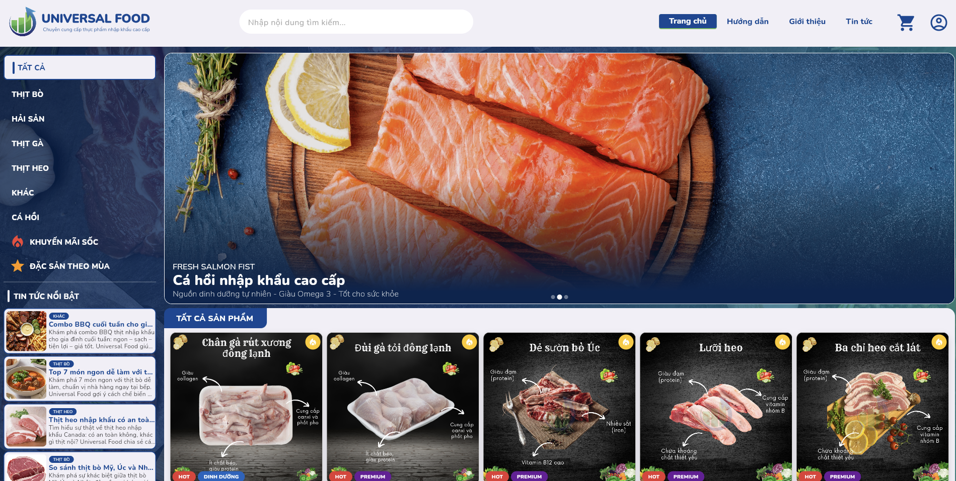 Universal Food - Thực phẩm nhập khẩu cao cấp
